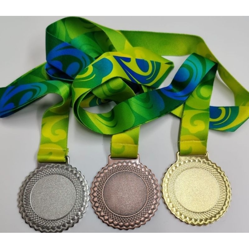 Metal hanging medal with logo & wording printing奖牌加印刷 | Shopee Malaysia