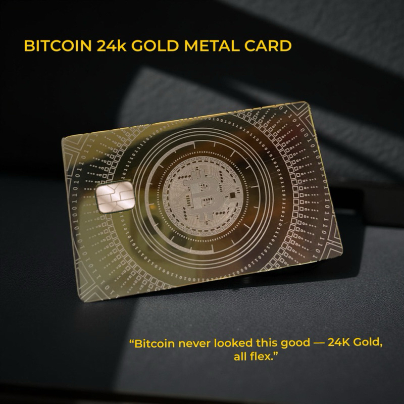 24k Gold Metal Card with Mpay Prepaid Mastercard - “NO PAYWAVE ...