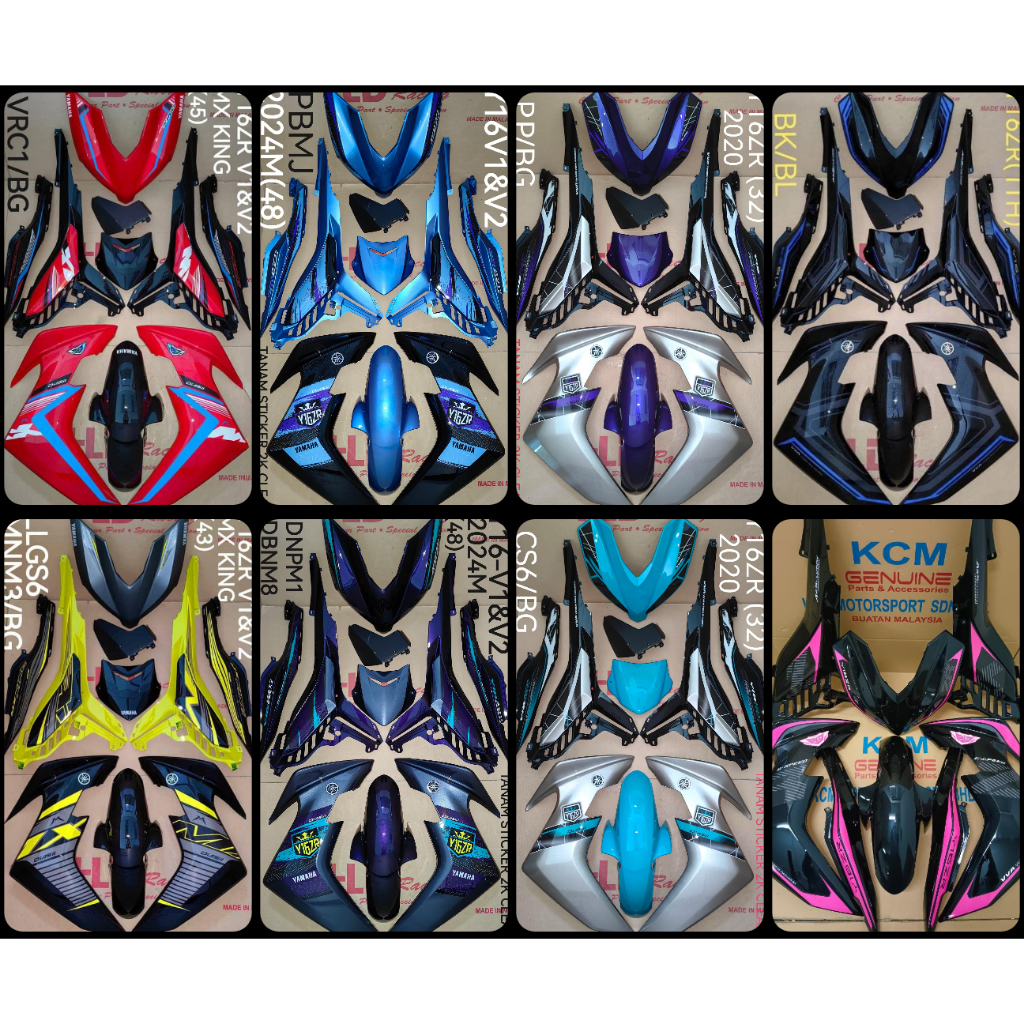 YAMAHA Y16 Y16ZR COVERSET DAN STICKER V1 / V2 (ABS) | Shopee Malaysia