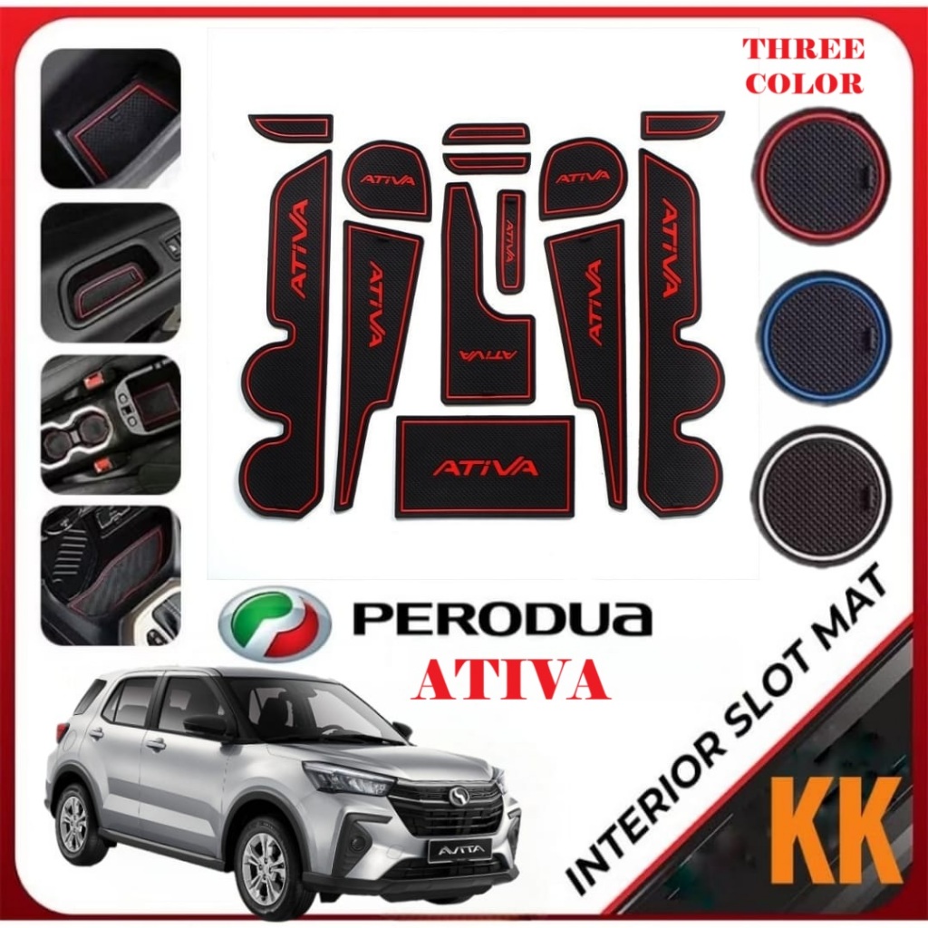 Car Slot Mat Ativa Dashboard Anti Slip Dash Mat Console Drink Cup ...