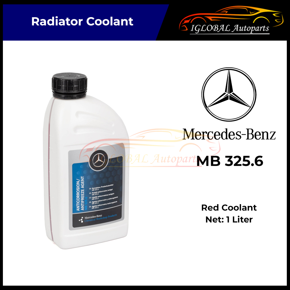 Mercedes-Benz Radiator Red Coolant MB325.6 AntiCorrosion / AntiFreeze ...