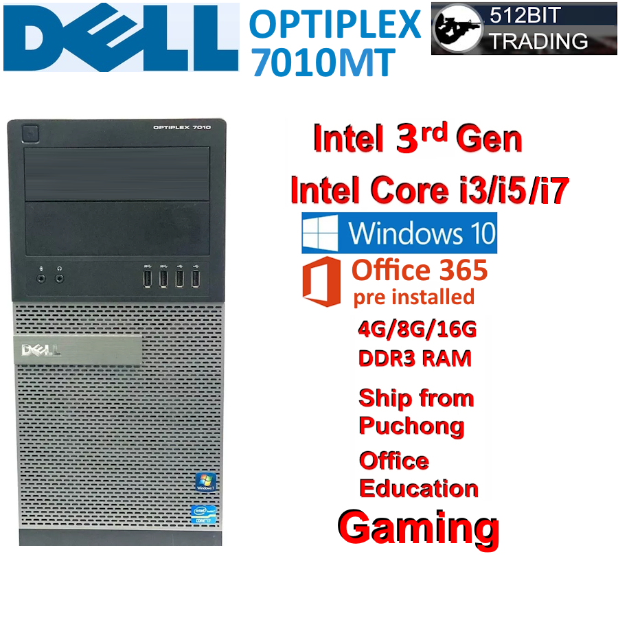 Gaming PC desktop CPU Dell 7010 i5 i7 GTX750 budget computer ...
