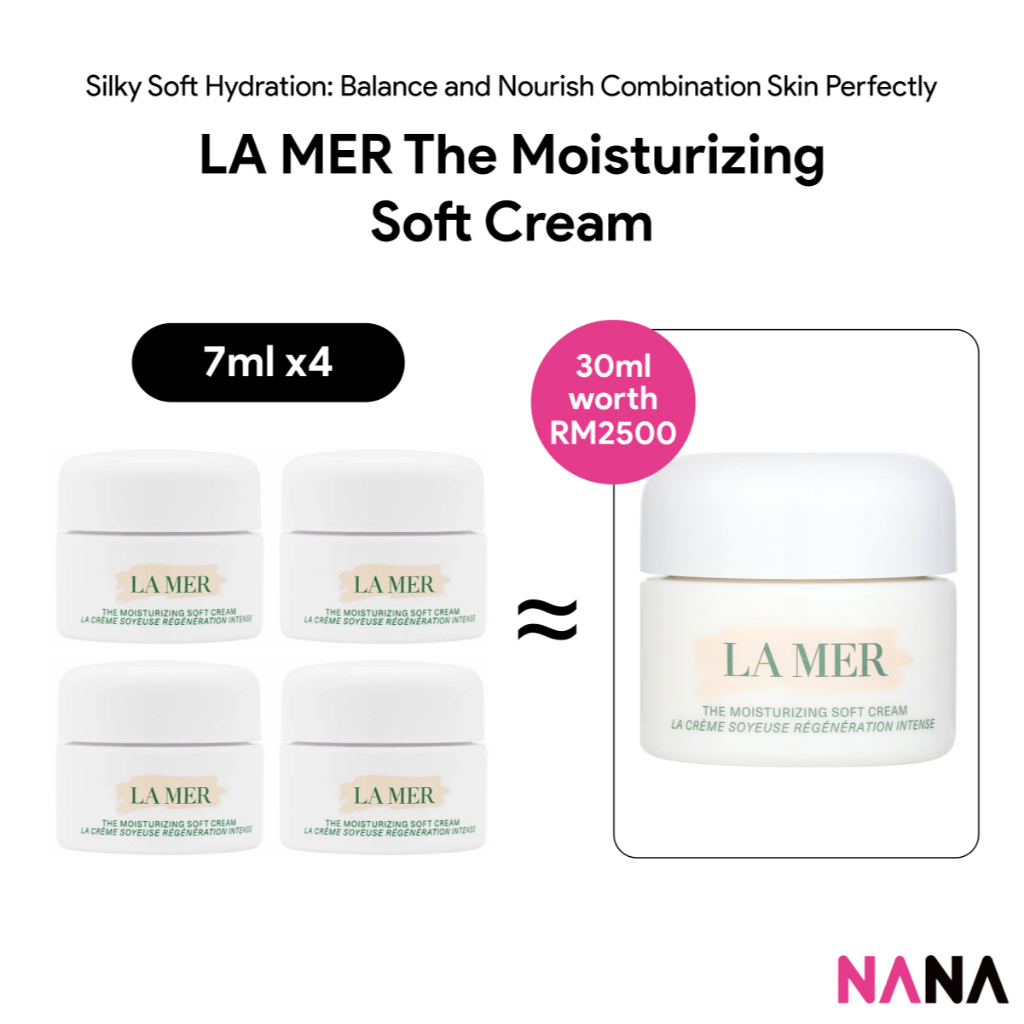 LAMER/LA MER The Moisturizing Soft Cream Sample Pack (7ml x 4/2 ...