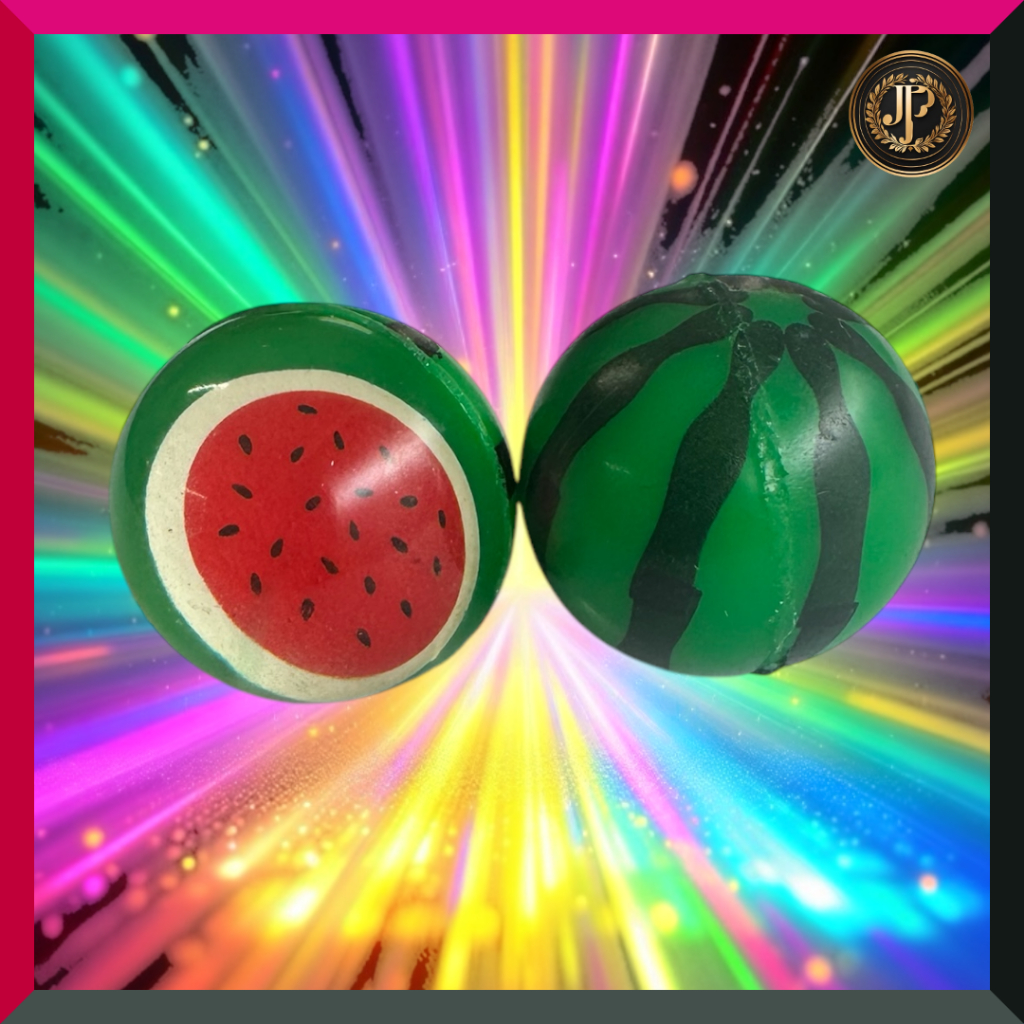 [Super Bouncy!] Watermelon Super Balls - Fun for Kids and Adults (2 ...