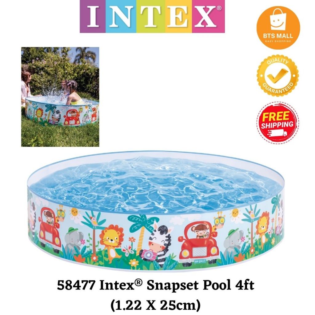 58477 LOWEST PRICE Intex® Snapset Pool 4ft (1.22 X 25cm) Kolam Renang ...