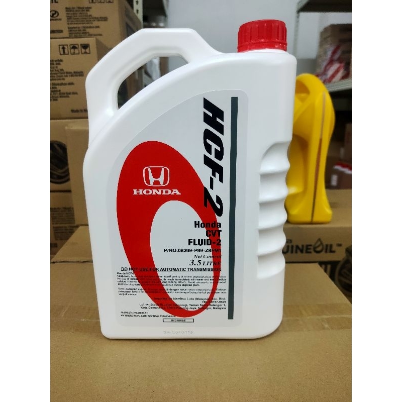 08269-P99-Z8FM1-3.5L Honda HCF-2 ATF Gear Oil (3.5 Liter) For Toyota , Honda , Nissan , Proton ...