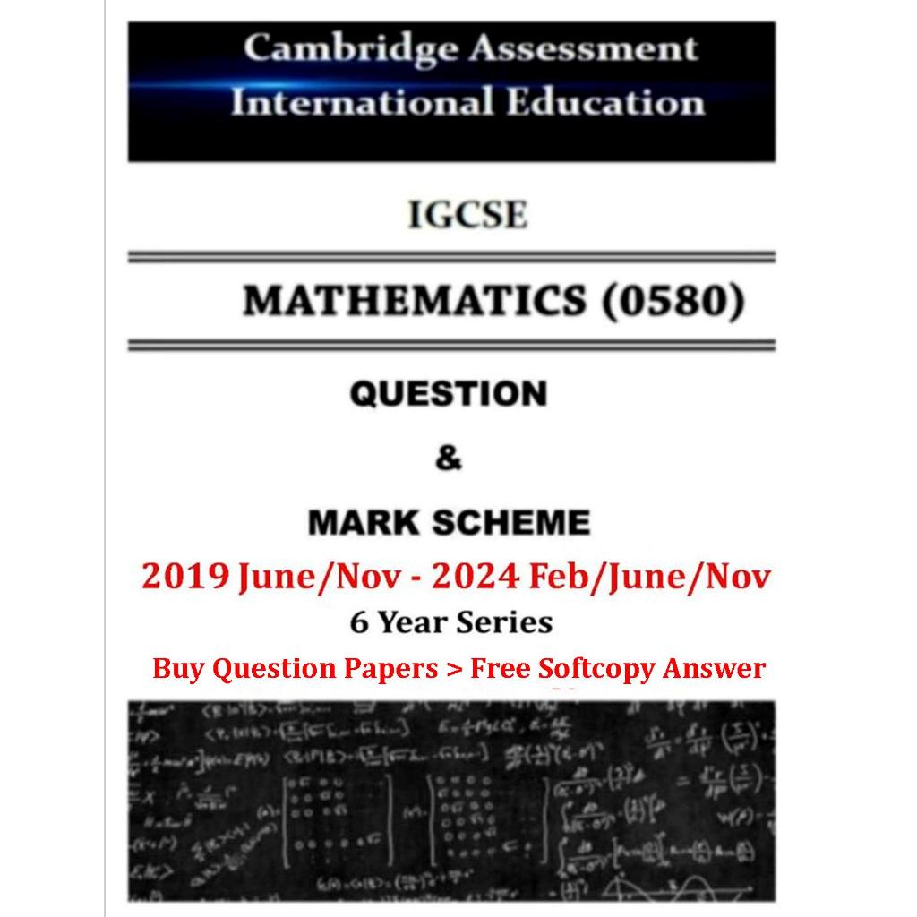 Cambridge Igcse Past Exam Papers Mathematics Extended P 2,4 & Core P 1 ...