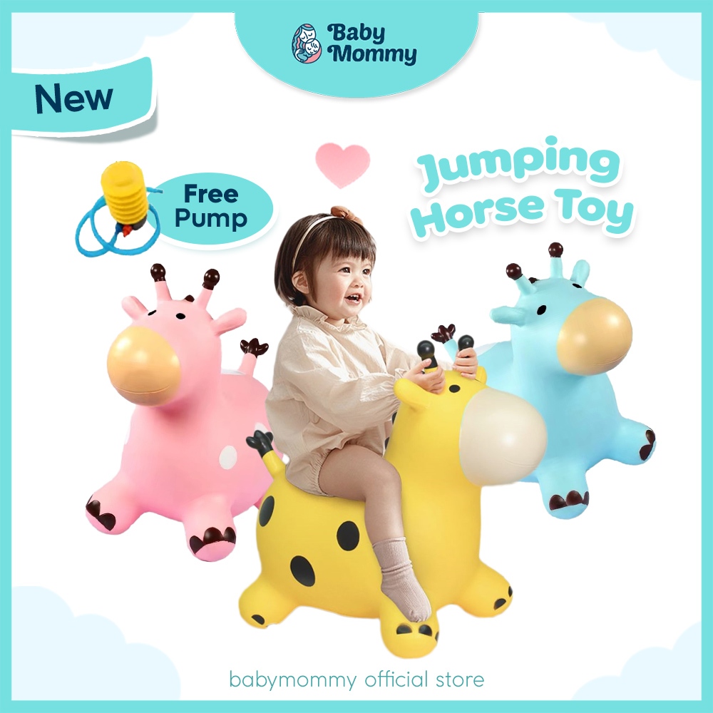 Babymommy 🇲🇾 Kids Jumping Horse 【Free Hand Pump】 PVC Inflatable Toy ...
