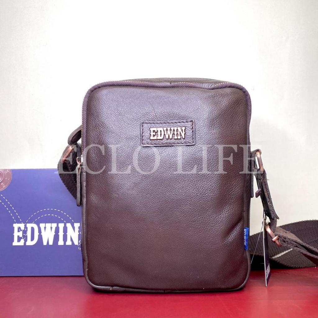 Edwin Sling Bag Original Genuine Leather 38447 | Shopee Malaysia