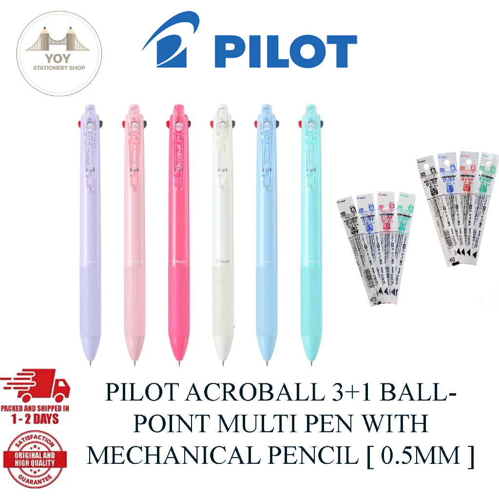 PILOT ACROBALL 3+1 BALLPOINT MULTI PEN WITH MECHANICAL PENCIL [ 0.5MM ...
