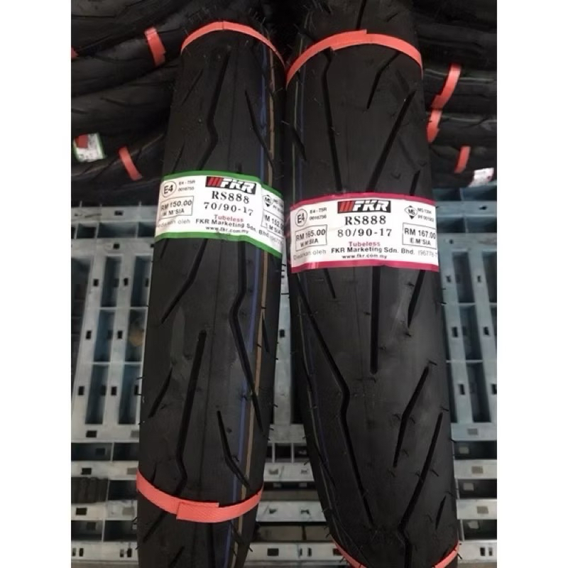 🔥BIG SALES🔥 [100% Original] FKR TUBELESS TAYAR RS888 [70/90-17 | 80/90 ...