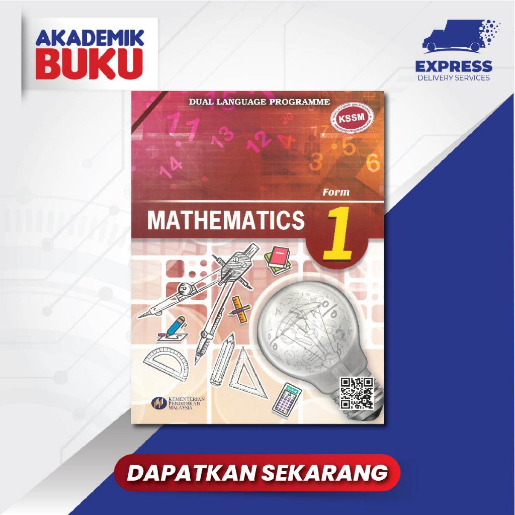 Akademik Buku Pelangi Text Book DLP Mathematics Form 1 9789830082714 ...