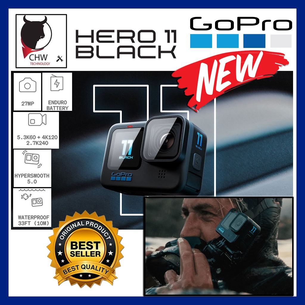 READY STOCK GOPRO ORIGINAL HERO11 HERO 11 BLACK ACTION CAMERA(NEW ...