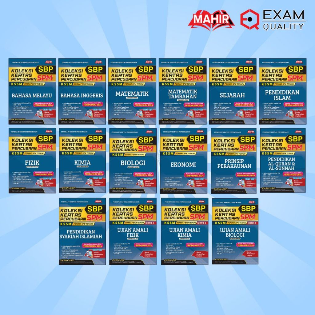 [MAHIR] KOLEKSI KERTAS PERCUBAAN SPM SBP 2025 | Shopee Malaysia