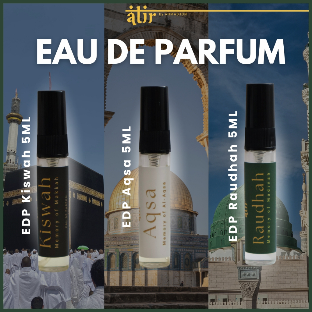 OUD Original Gaharu Perfume Minyak Wangi Raudhah, Kiswah, Aqsa Eau De ...