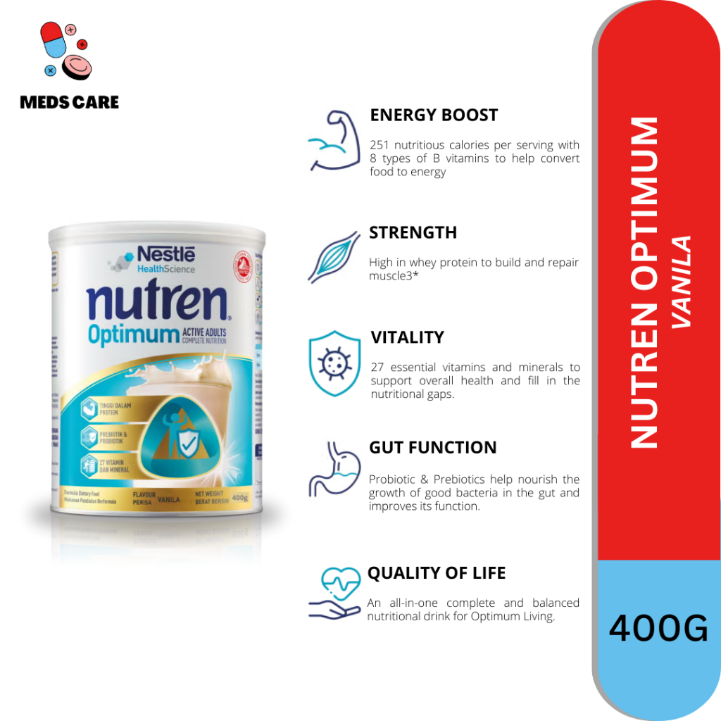 NESTLE NUTREN OPTIMUM 400g - [13/06/2025] | Shopee Malaysia
