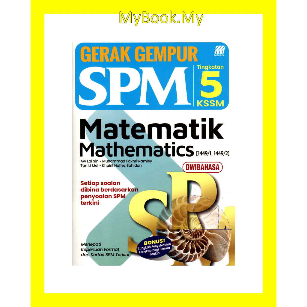*BARU* MyB Buku Latihan : Matematik Mathematics - Gerak Gempur Tingkatan 5 SPM KSSM (Sasbadi ...