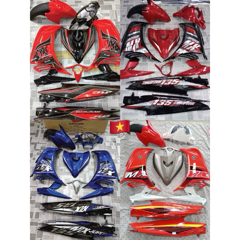 EXCITER 🇻🇳 YAMAHA LC135 V2 V3 COVERSET BODY COVER SET LC 135 V2 MX KING ...