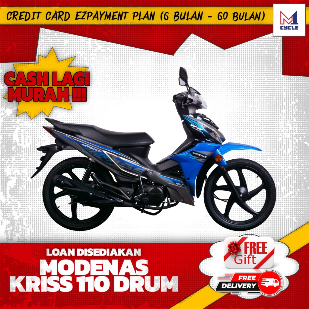 MODENAS MR3 EURO 4 KRISS DRUM | MODENAS KRISS 110 | MODENAS KRISS 100 ...