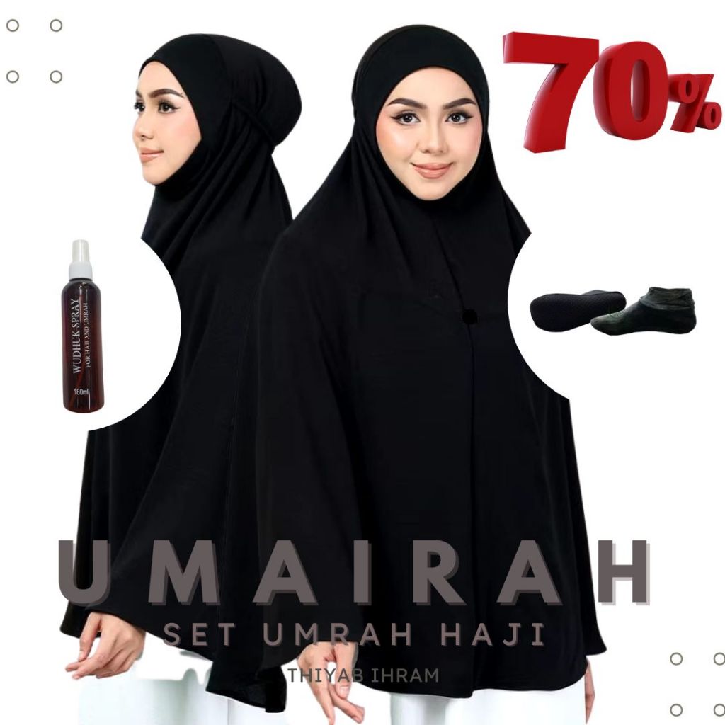 Set Umrah Wanita/Set Umairah | Shopee Malaysia