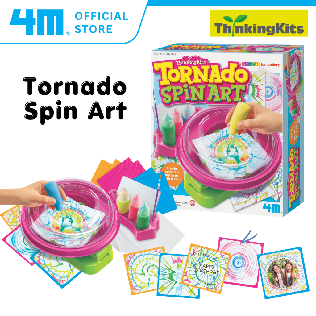 4M Thinking Kits / Tornado Spin Art - STEAM Education Toys | Shopee ...