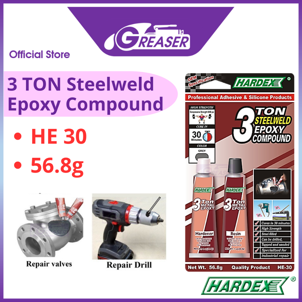 Hardex Gam 3 Tan / Gam 3 Ton / HE30 - 3 Ton Steelweld Epoxy Compound ...
