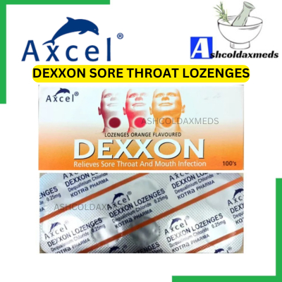 (BOX) Axcel Dexxon Sore Throat Lozenges 10SX10 EXP04/2028 (Orange ...