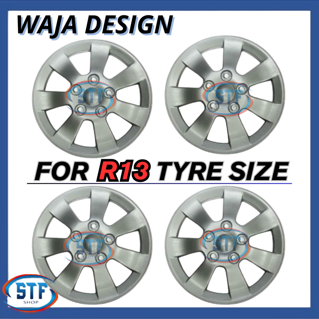 Universal R13'' Car Wheel Cover Tyre Center Hub Cap Steel Rim Universal ...