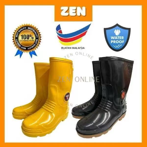 [ZEN] Gajah King Rubber Rainboots Size 38-45 2000 High Cut & 1000 Low ...