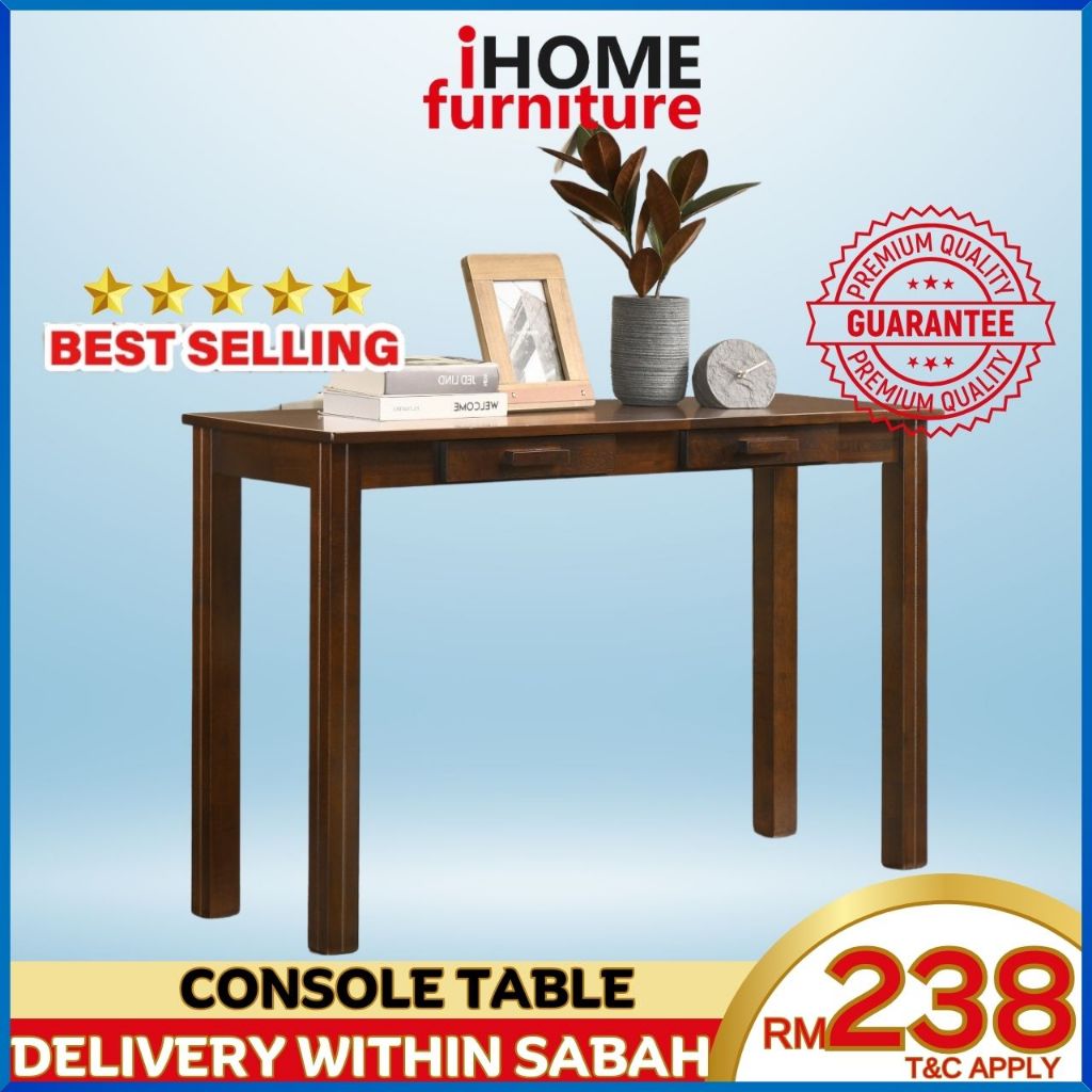iHOME SABAH FURNITURE 🔥READY STOCK🔥CONSOLE TABLE I SOLID TOP CONSOLE ...