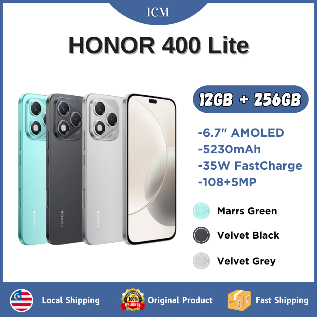 Honor 400 Lite 5G (12GB Ram + 256GB Rom) MediaTek Dimensty 7025-Ultra | 5230mAh Battery 35W ...