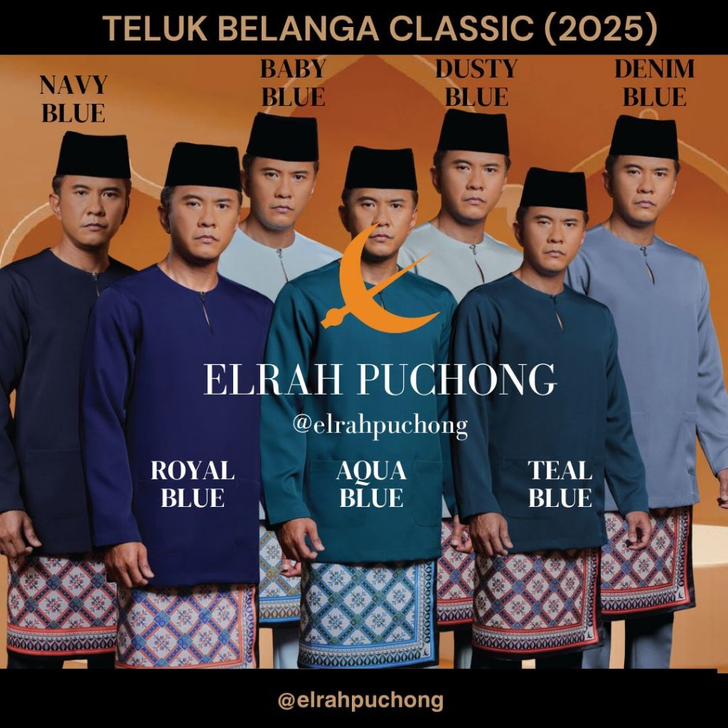 NEW TELUK BELANGA 2025 CLASSIC EDITION (FREE SAMPIN INSTANT) BAJU MELAYU ELRAH EXCLUSIVE (3 ...