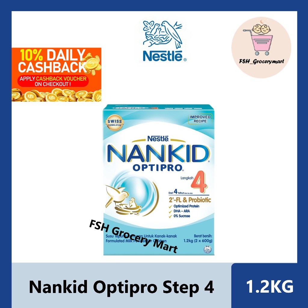 Nestle NANKID OPTIPRO Step 4 ( 1.2kg / 2.2kg ) Nan | Shopee Malaysia