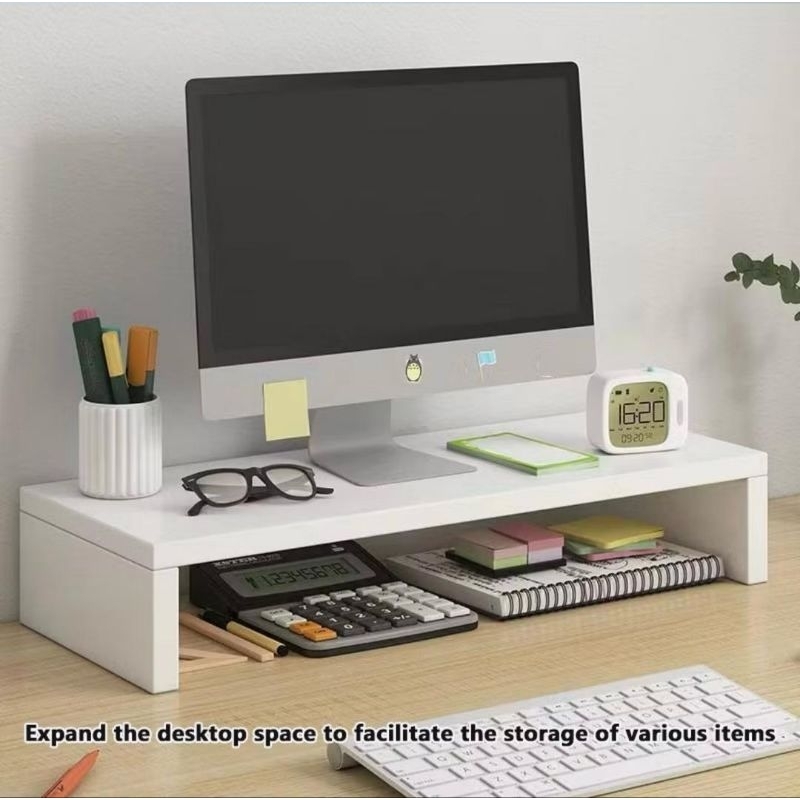 Computer Monitor Rack Stand Screen Increase Height Shelf Computer Stand ...
