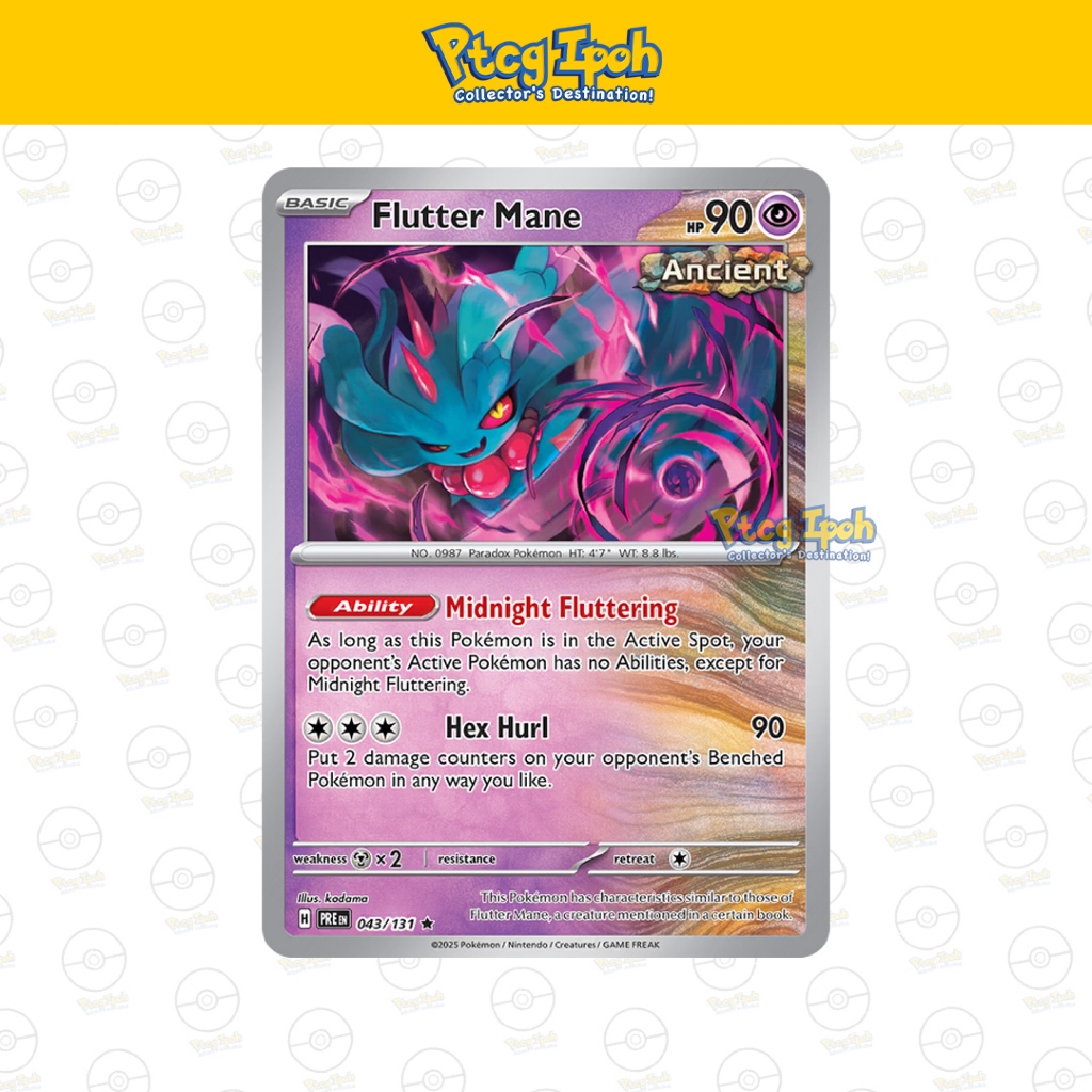 [Pokémon TCG] Flutter Mane - 043/131 - Holo Rare / Flutter Mane - 078/ ...