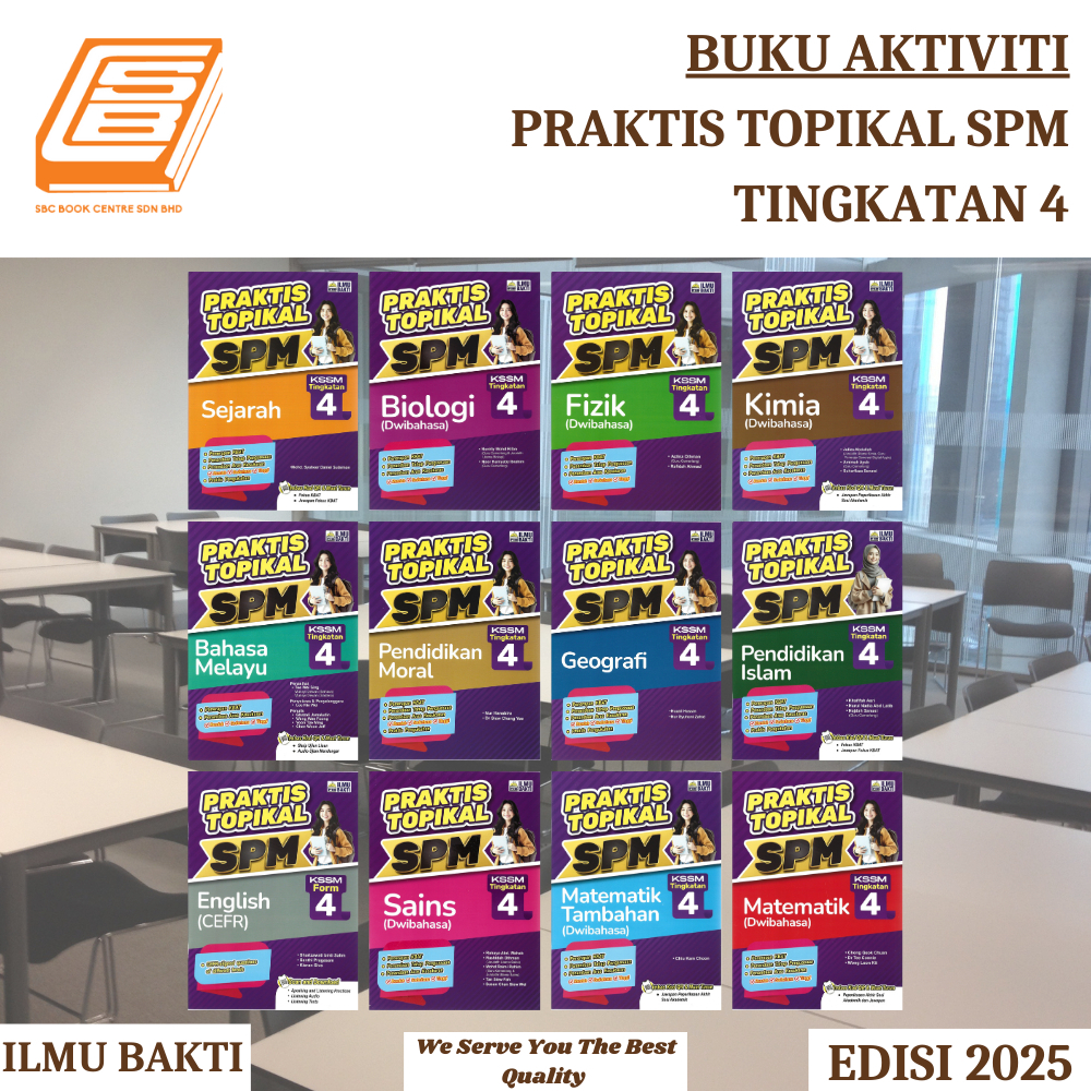 [SBCB] Buku Aktiviti : Praktis Topikal SPM Tingkatan 4 KSSM ( Ilmu Bakti ) | Shopee Malaysia