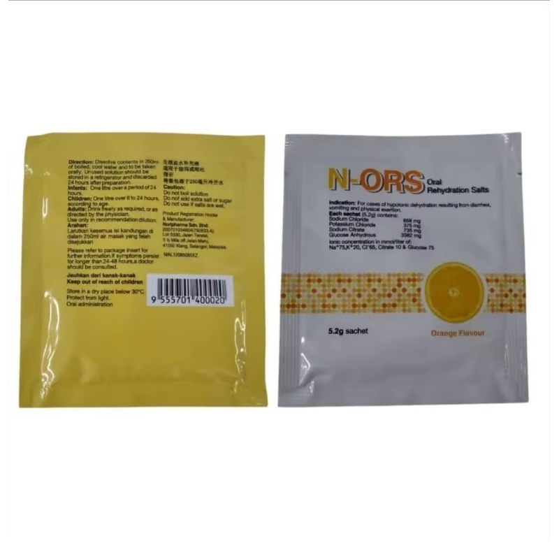 N ORS Oral Rehydration Salts-1 Sachet (5.2g Each) | Shopee Malaysia