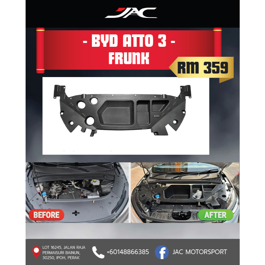 BYD ATTO 3 FRUNK STORAGE | Shopee Malaysia