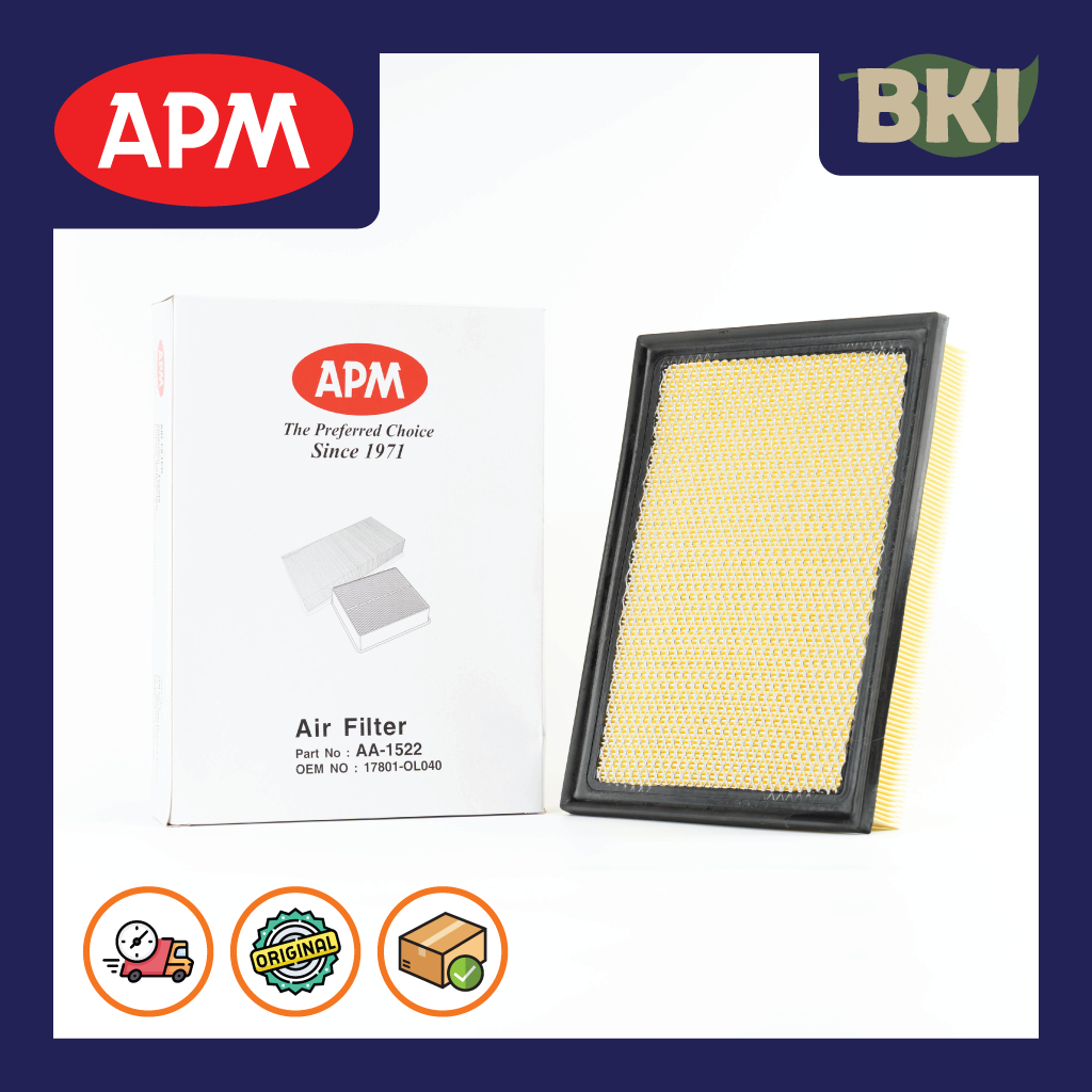 APM GENUINE ENGINE AIR FILTER TOYOTA HILUX GUN125 2016/ HILUX REVO ...