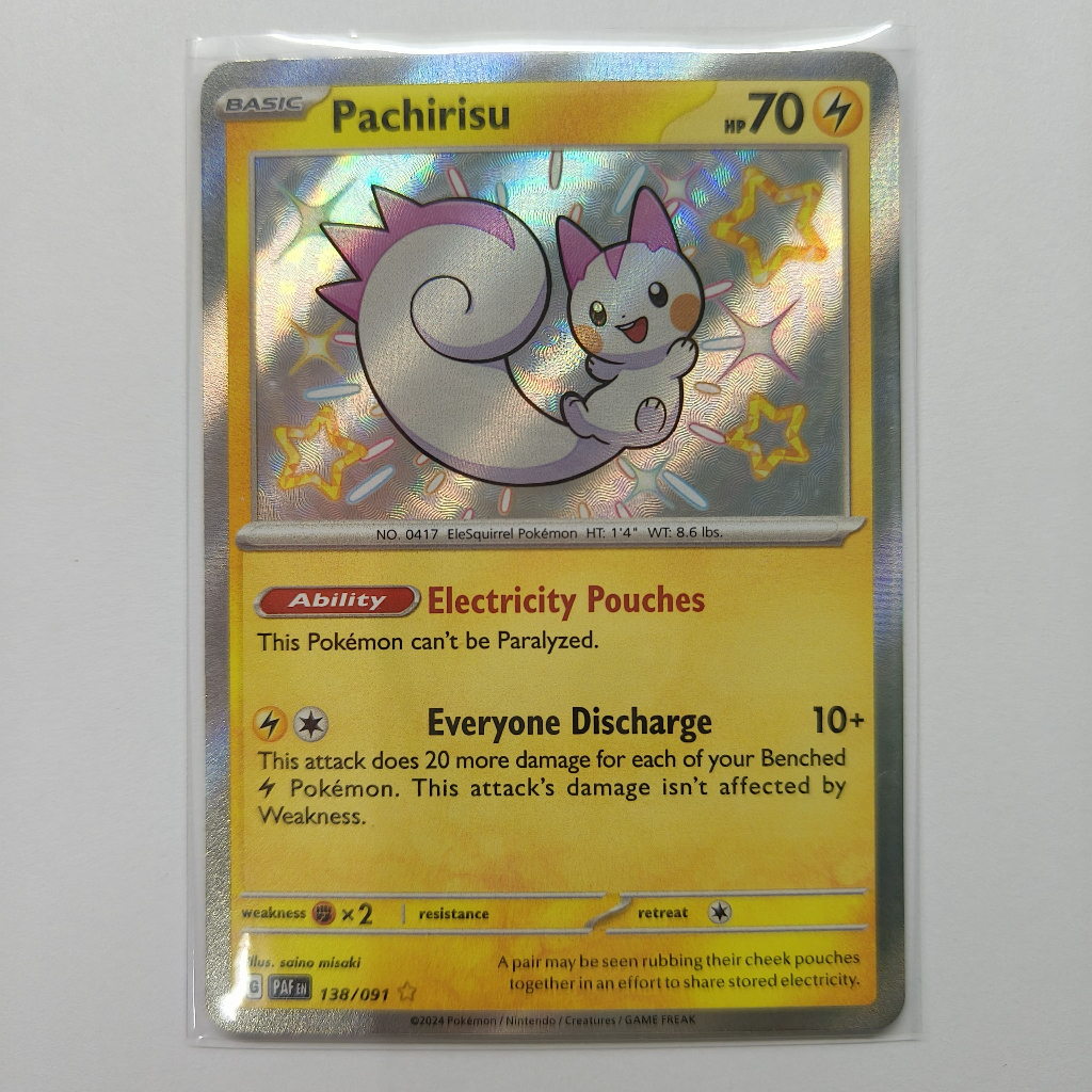 Pokemon Scarlet & Violet: Paldean Fates Singles / Pachirisu - 138/091 ...