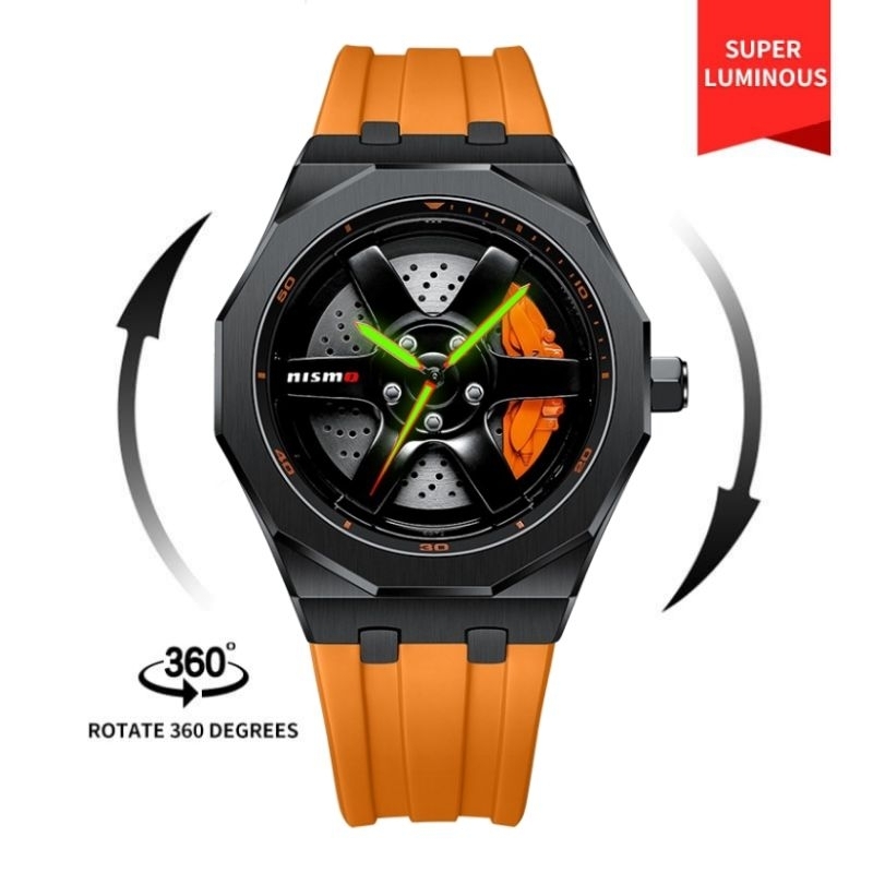 SHIFT GTR NISMO 360° Spin Original Custom AP Design Rubber Strap Sport ...