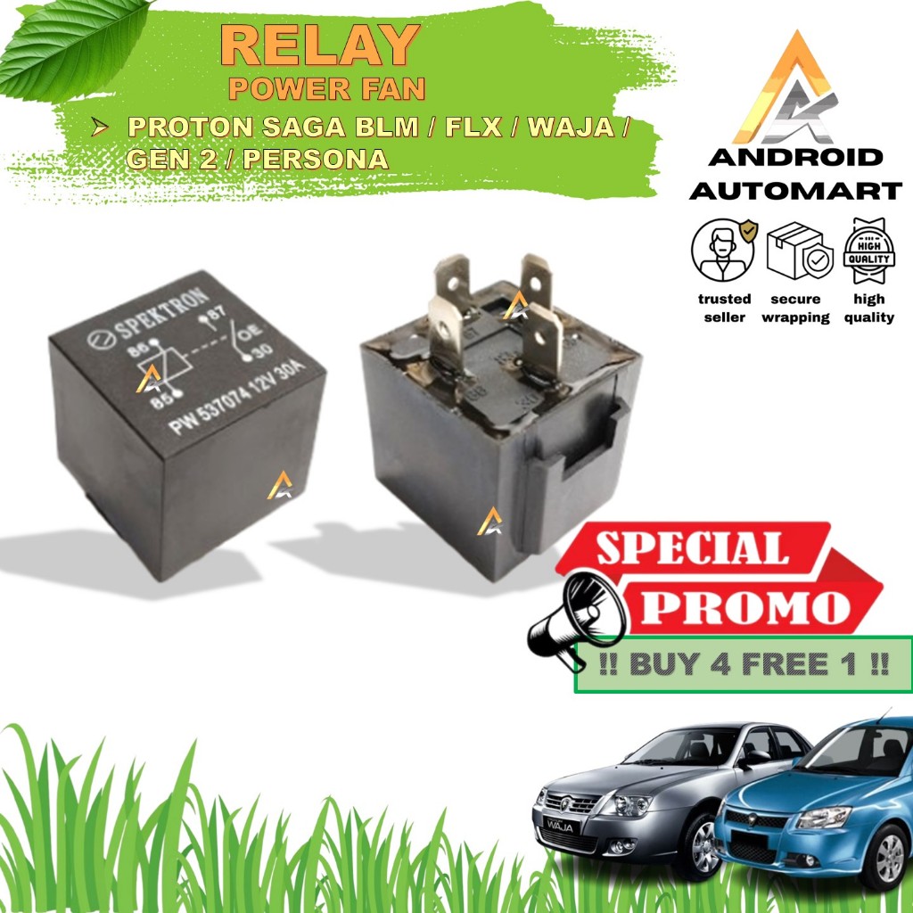 ORIGINAL PROTON BLM FLX WIRA GEN2 GEN 2 PERSONA Spektron Relay PW537074 ...