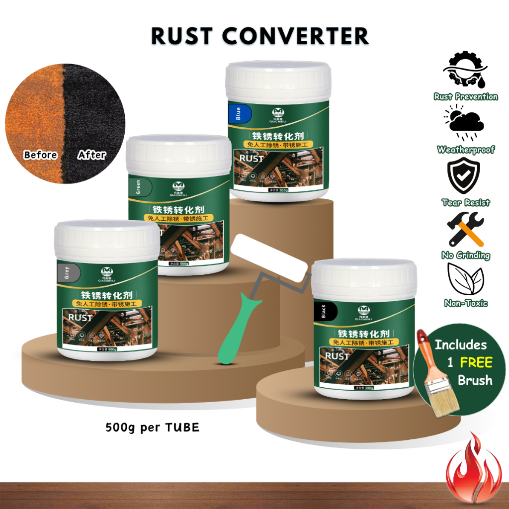 Anti-Rust Primer Rust Converter | 500g Rust Removal Coating Metal ...