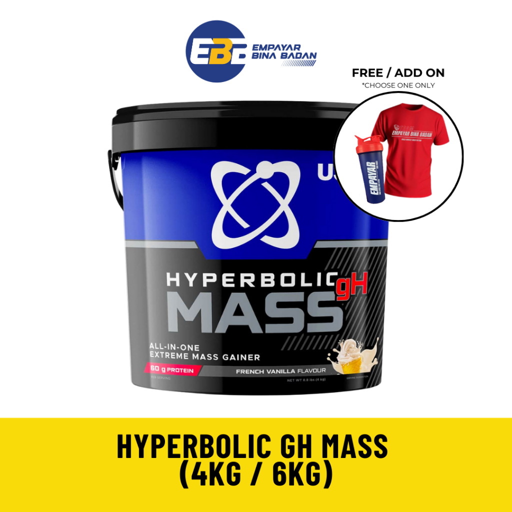 USN Hyperbolic Mass gH Extreme Weight Gainer Protein Powder 4kg or 6kg ...