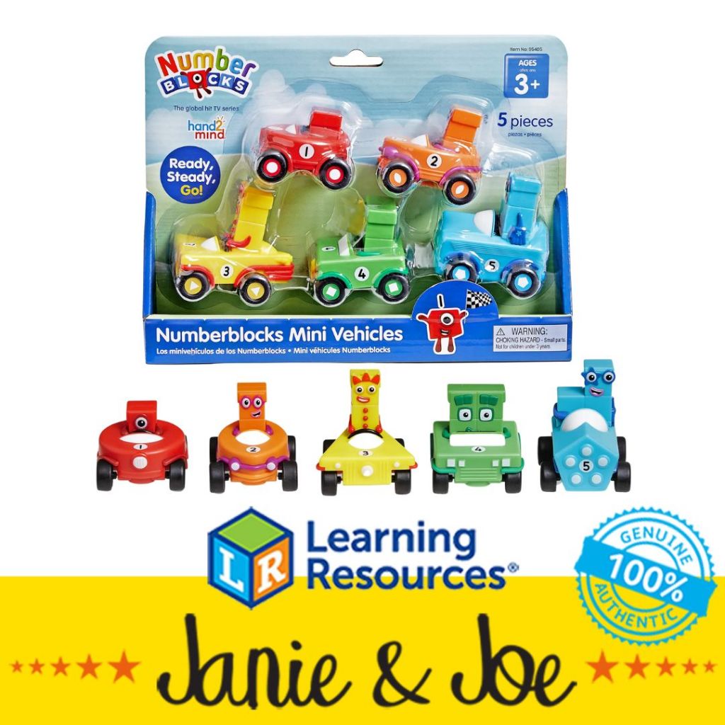 Learning Resources Numberblocks Mini Vehicles, Set of 5 by hand2mind ...