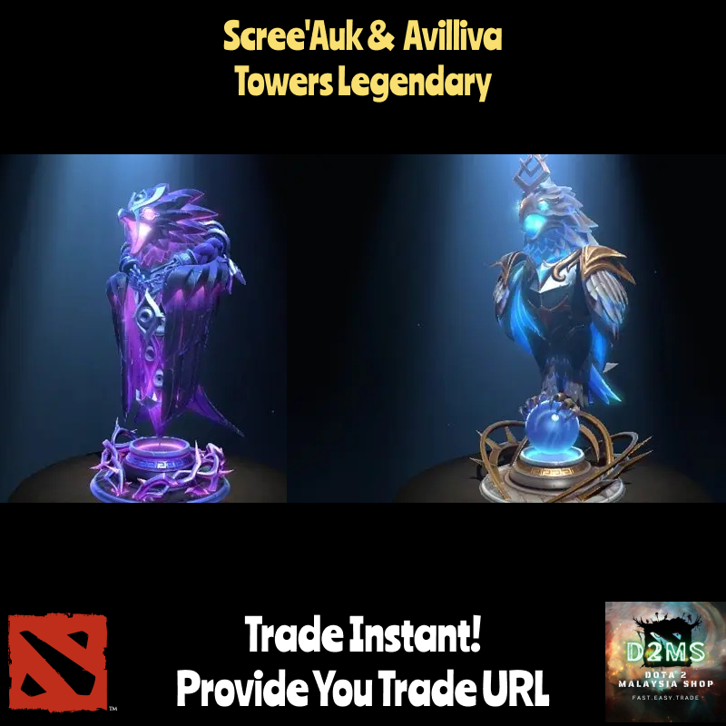 Dota2 The Eyes of Avilliva & The Gaze of Scree'Auk Towers Legendary ...