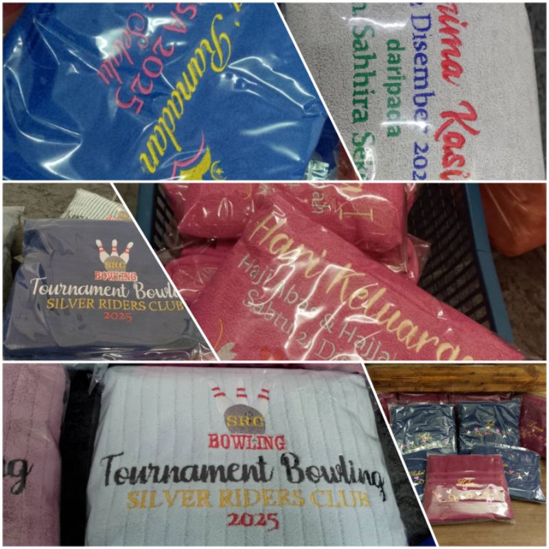 Sulam Tuala Murah | Tuala sulam | hadiah hari guru | Tuala Mandi | Bath ...