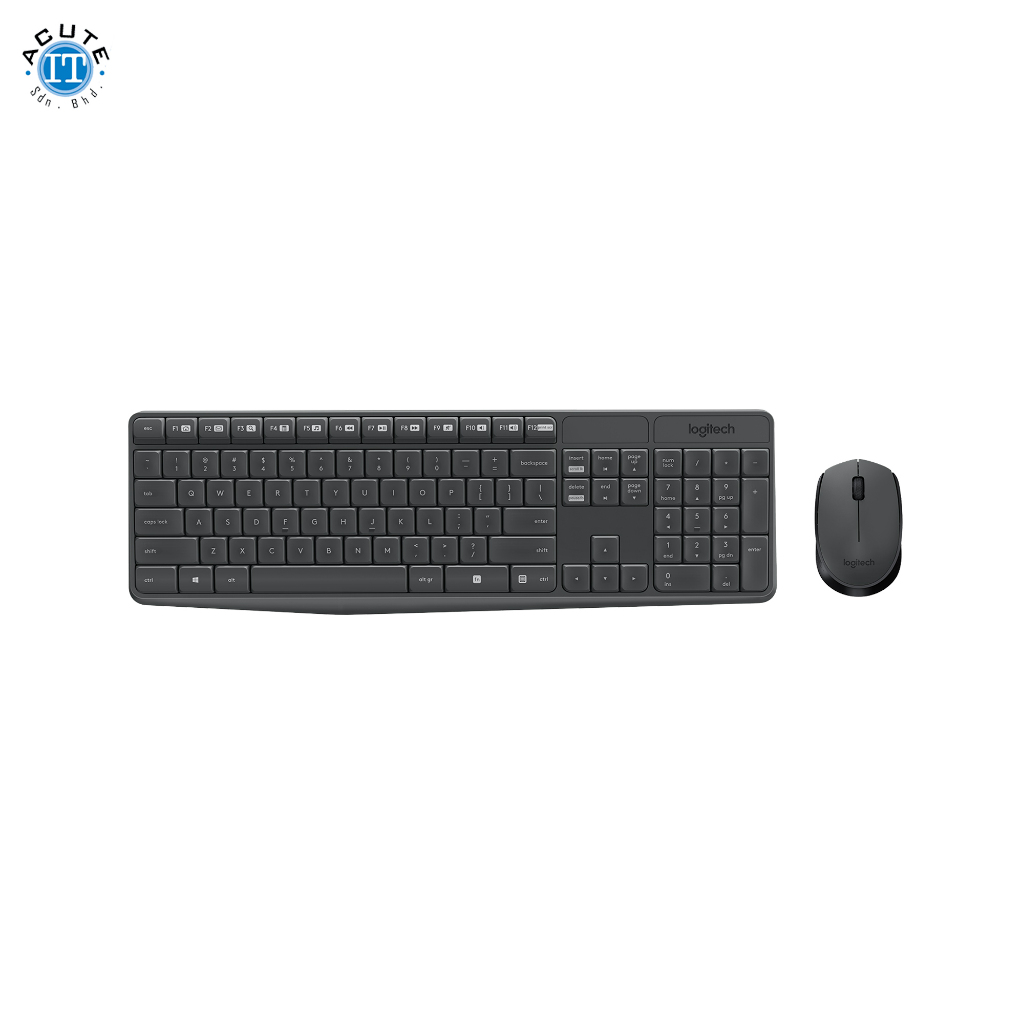 Logitech MK235 Wireless Keyboard and Mouse Combo for Windows, USB ...