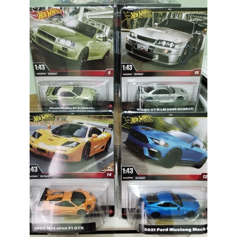 Hotwheels Premium Nissan Skyline GT-R BNR34 Nismo GT-R LM McLaren F1 ...