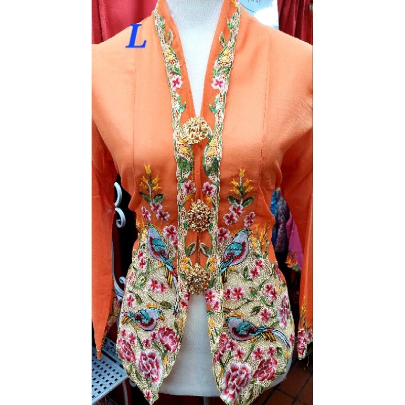 Kebaya Sulam Nyonya Embroidery Traditional Hand Made Special Design(L ...